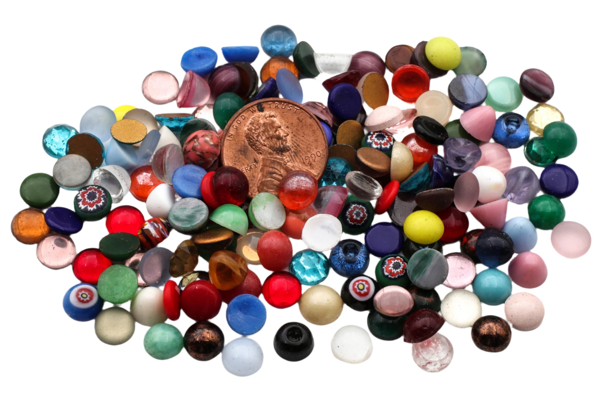 Flat Back Glass Cabochons — Wolf E. Myrow, Inc.