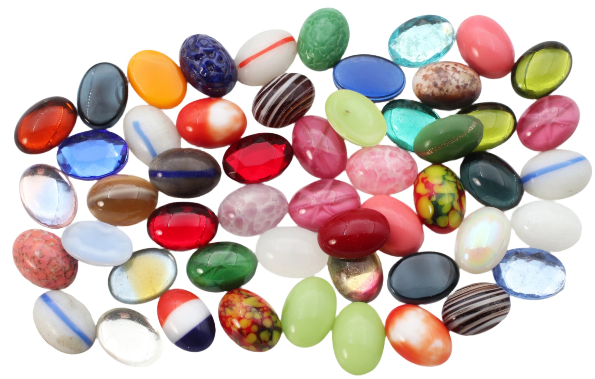 Flat Back Glass Cabochons — Wolf E. Myrow, Inc.