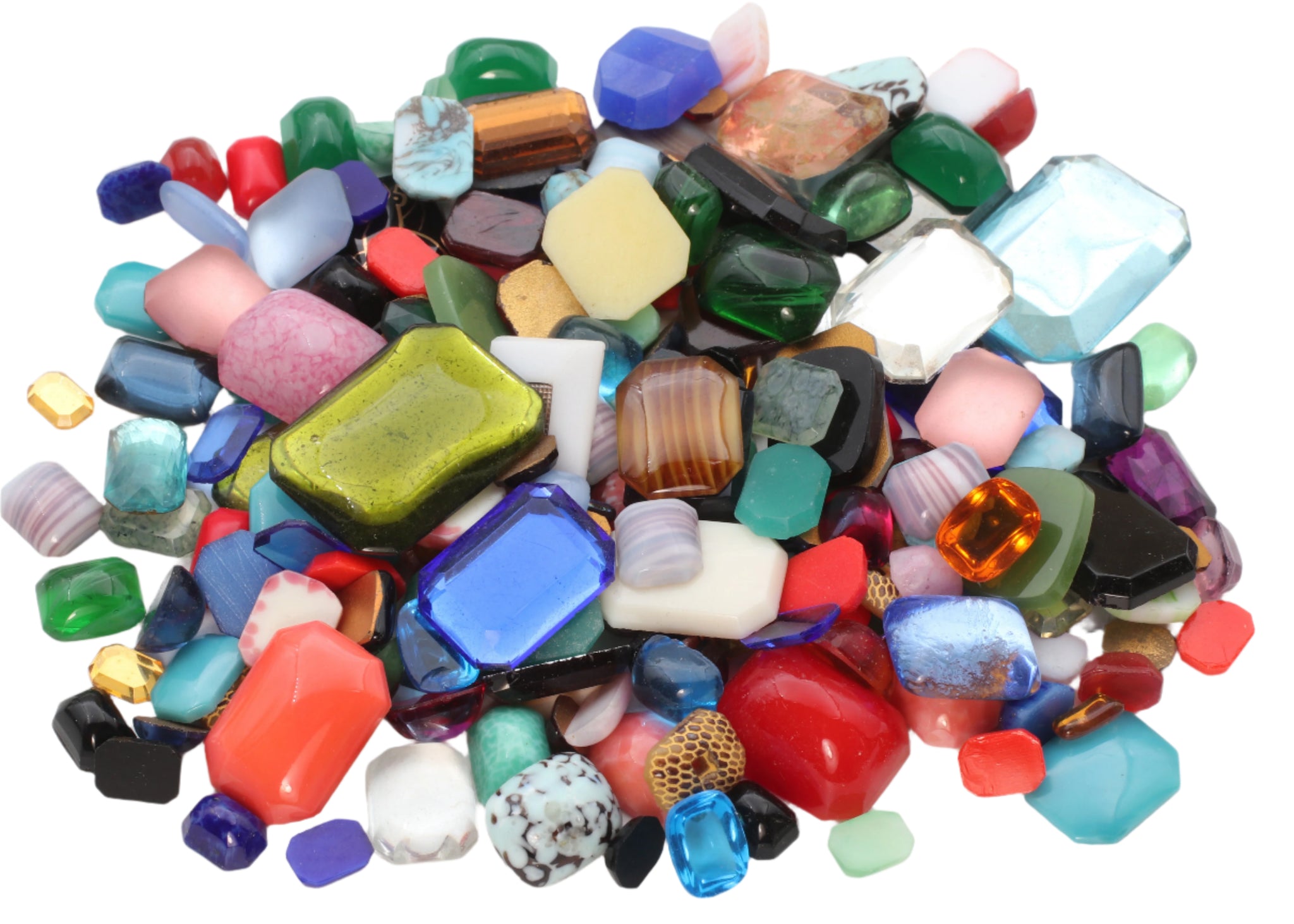 Flat Back Glass Cabochons — Wolf E. Myrow, Inc.