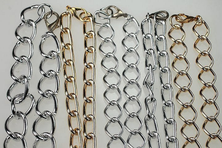 Assorted Aluminum chains 1 Dozen For — Wolf E. Myrow, Inc.
